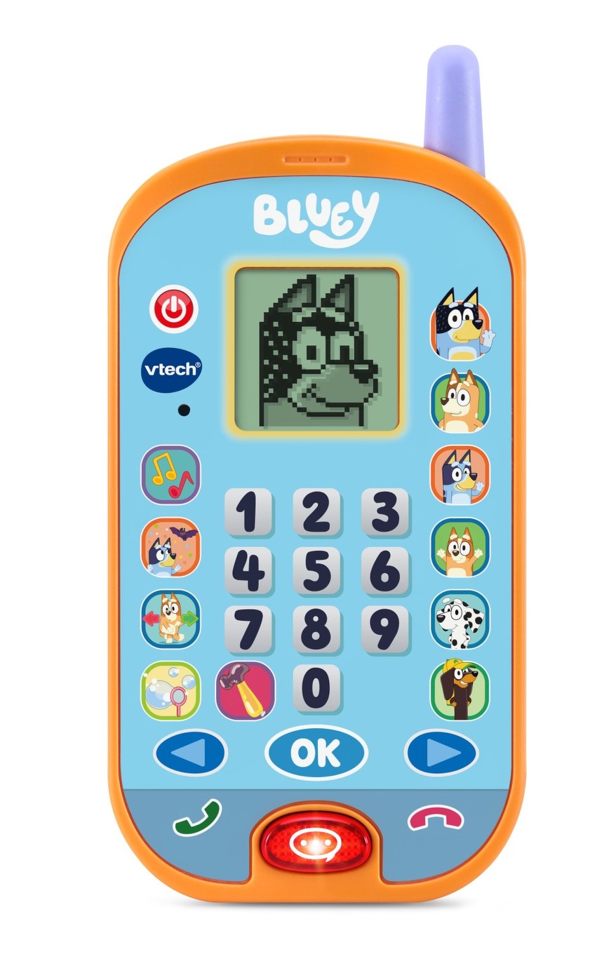VTech® Bluey Ring Ring Phone With Pretend Phone Apps, Games and Voice ...