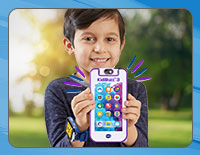 VTech® KidiBuzz™ 3 Purple Smart Device, KidiCom Chat™ & Close-Up Lens