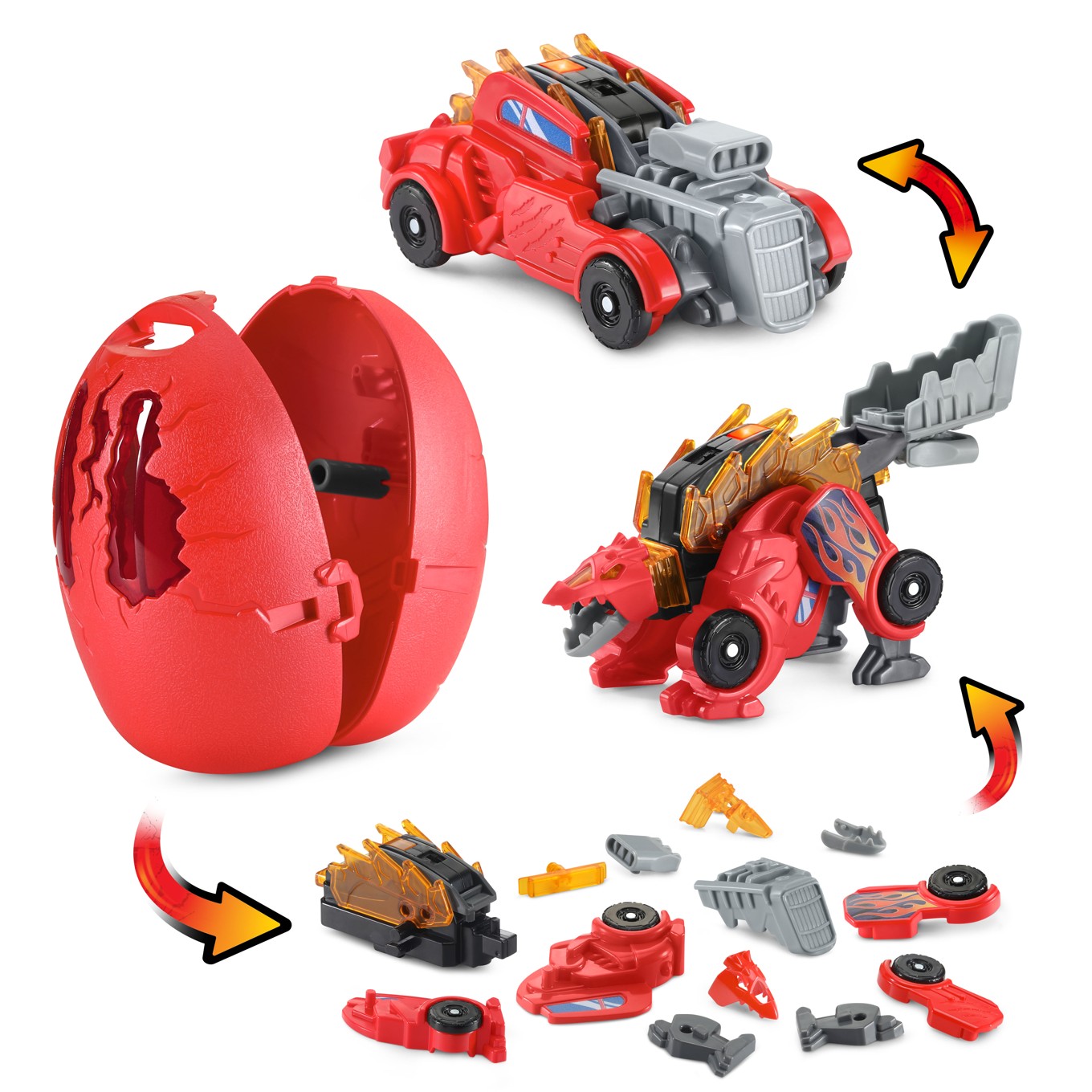 VTech 2-in-1 Stegosaurus Hot Rod: Hatch & Roaaar Egg Vehicle