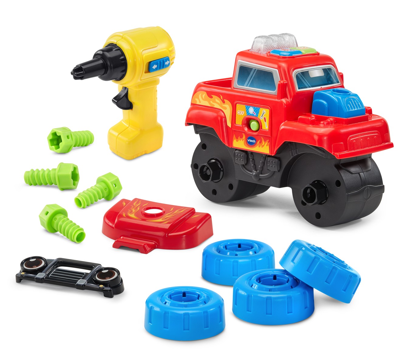 VTech Drill & Learn Motorized Monster Truck With Repair Tools