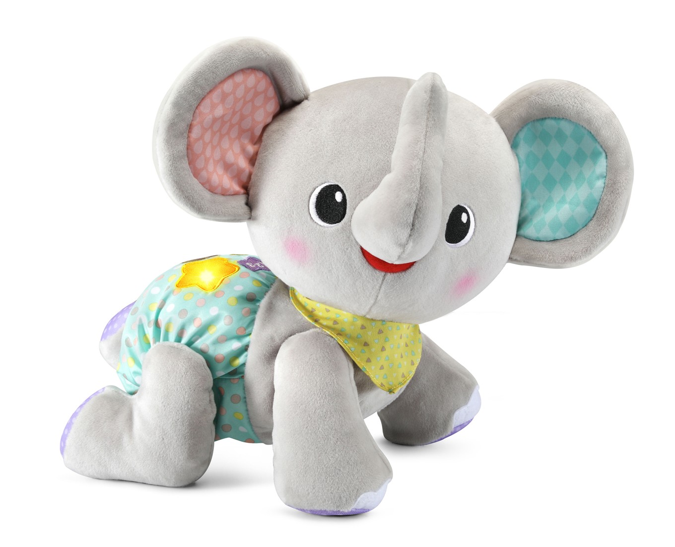VTech Explore & Crawl Elephant Interactive Plush Baby and Toddler Toy
