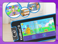 VTech® KidiBuzz™ 3 Black Smart Device, KidiCom Chat™ & Close-Up Lens