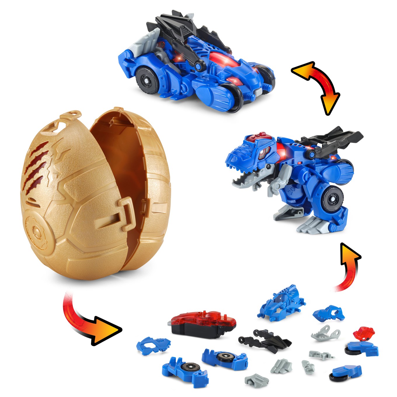 VTech® Switch & Go® Hatch & Roaaar Egg T-Rex Racer™ Transforming Vehicle