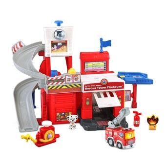 VTech® Go! Go! Smart Wheels® Rescue Tower Firehouse™ Track Set & 4 Play ...