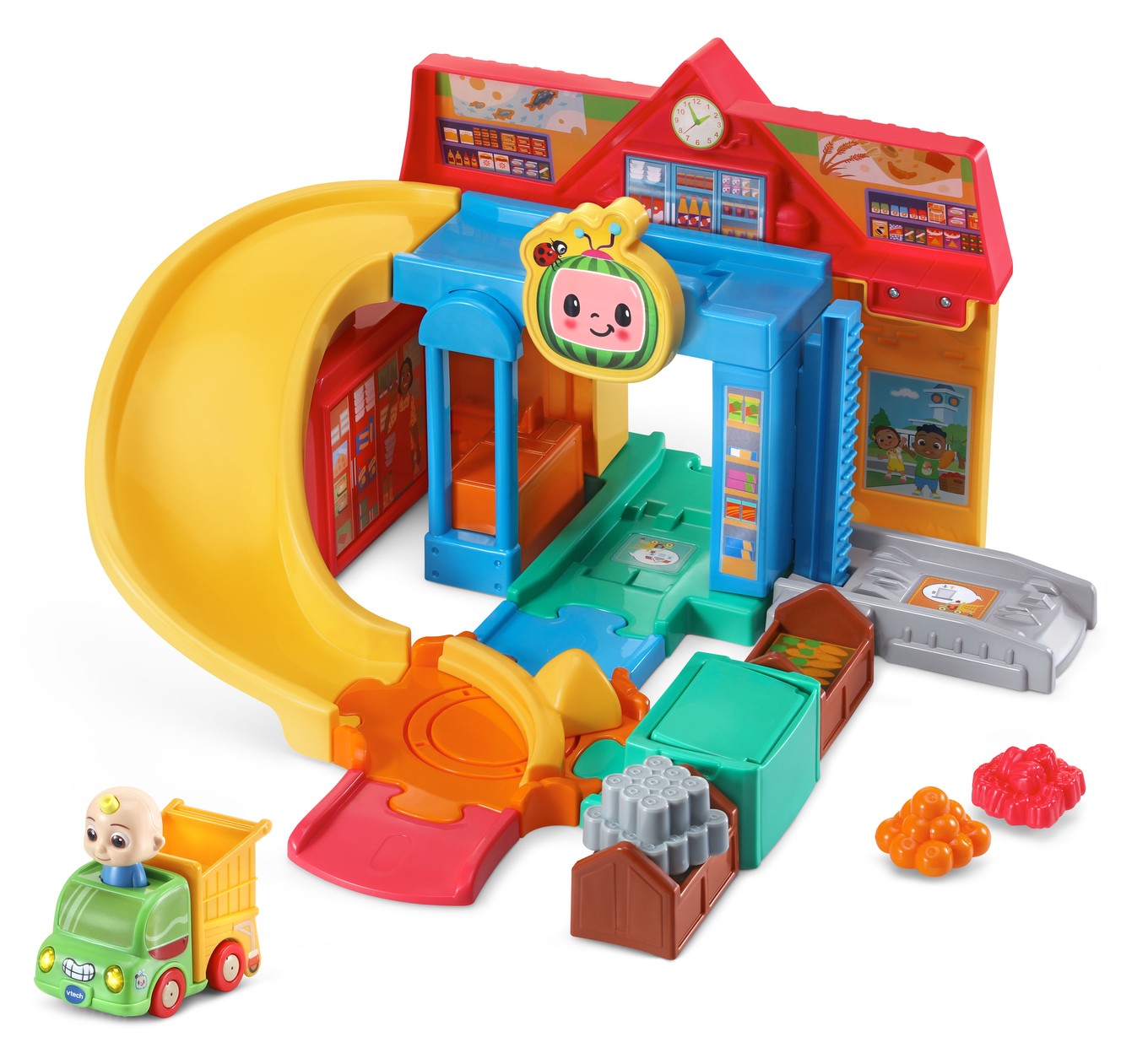VTech® CoComelon™ Go! Go! Smart Wheels® Grocery Store Track Set