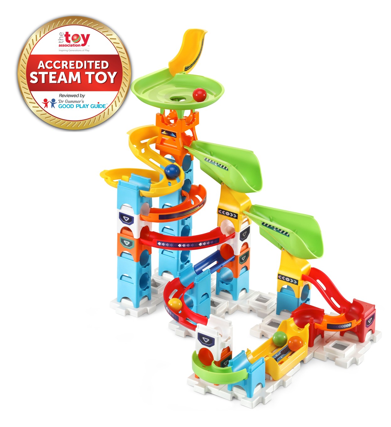 VTech® Marble Rush® Tip & Swirl Set™ Marble Run Building Set
