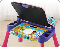 VTech® Get Ready for School Learning Desk™ With Projector and Stool (Pink)