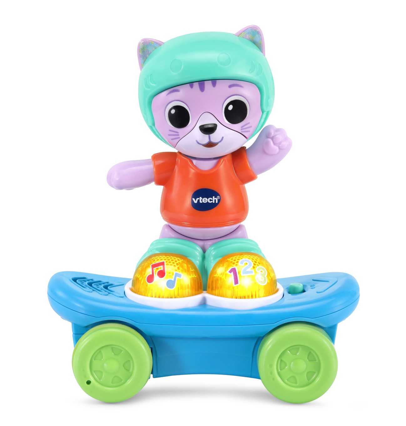 VTech® Pull Back Skater Cat™ Interactive Skateboard Toddler Toy