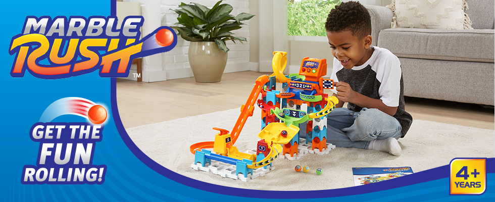 VTech Marble Rush Raceway Set | Gravity Challenge | Marble Run Building Set